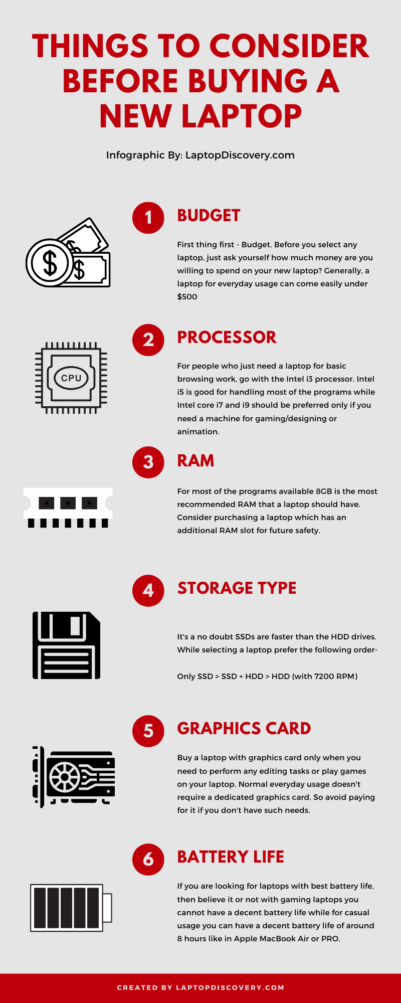 Things to Consider Before Buying a Laptop [INFOGRAPHIC]