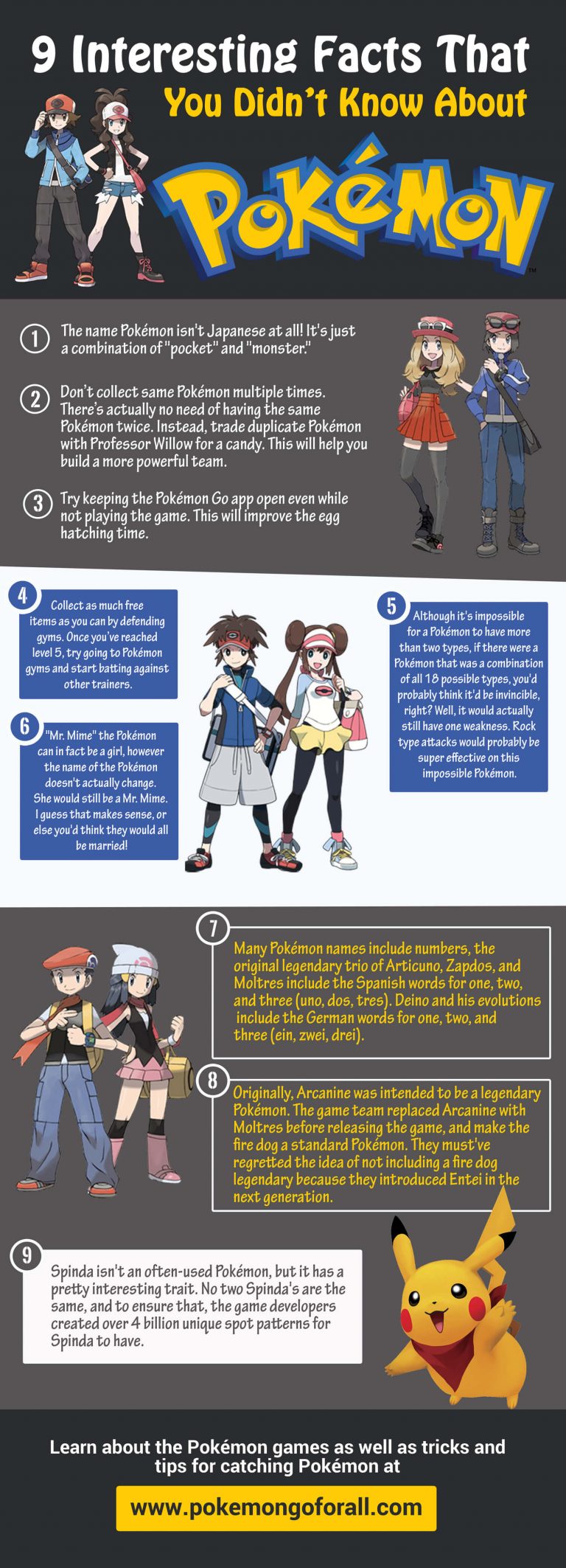 9 Interesting Facts You Didn’t Know About Pokémon Go [INFOGRAPHIC]