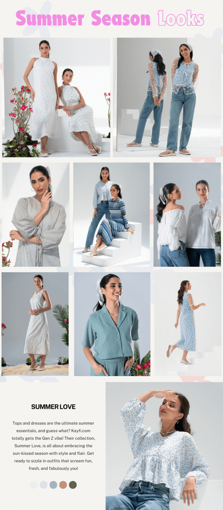 Summer Season Looks [INFOGRAPHIC] [INFOGRAPHIC] - Galleryr Infographics