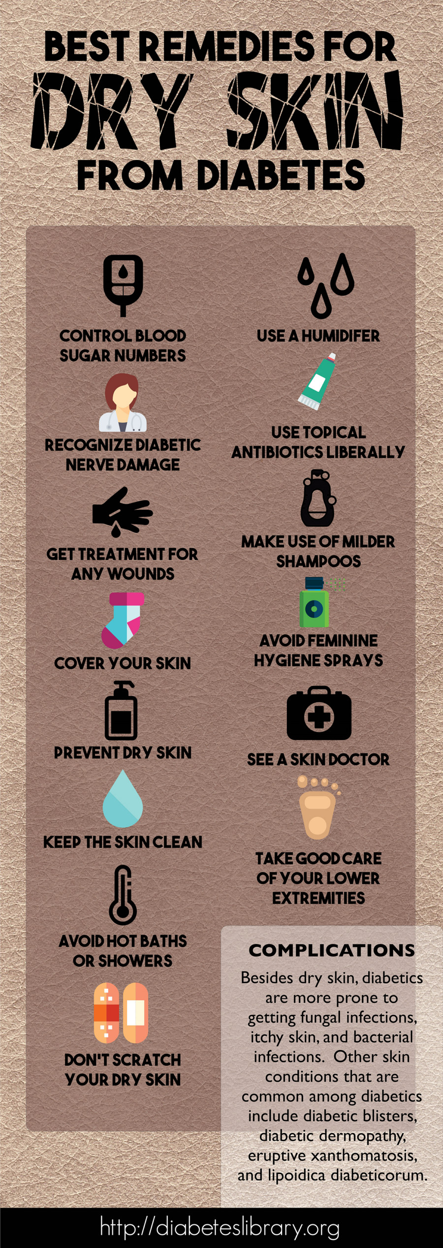 Best Remedies For Diabetes Dry Skin INFOGRAPHIC 